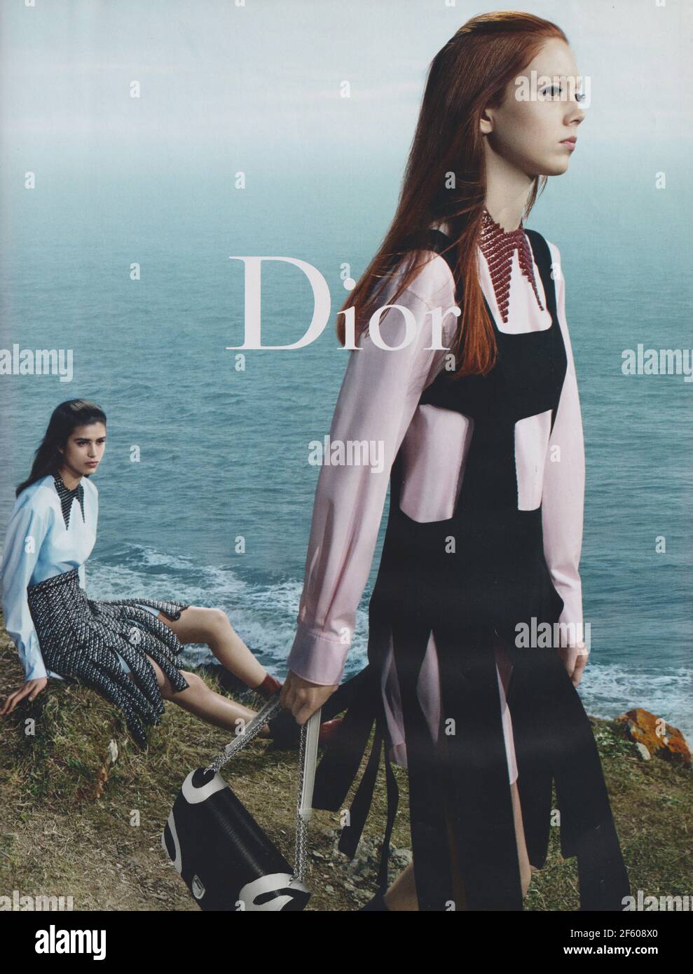 poster advertising Dior fashion house in paper magazine from 2015 year ...