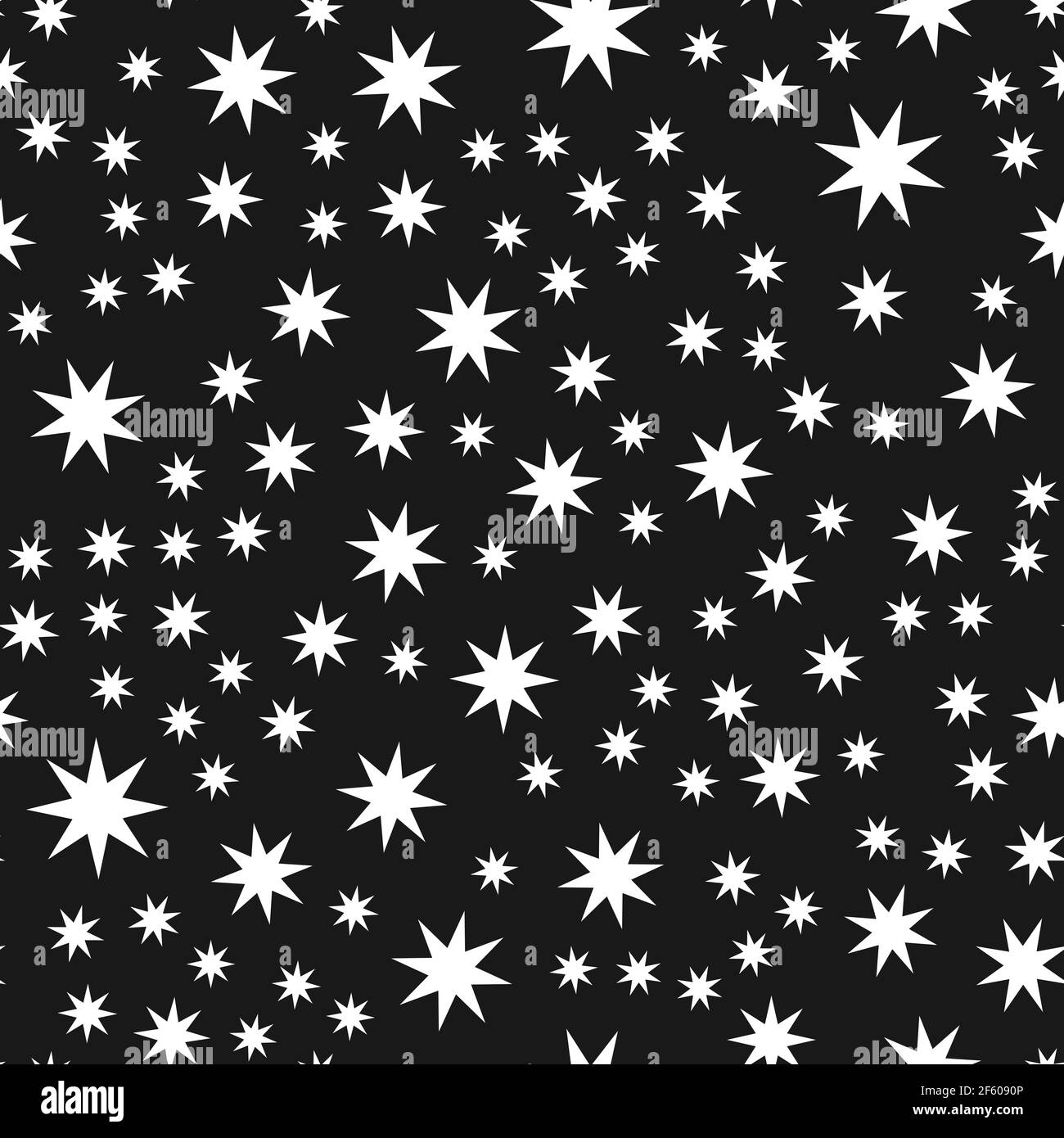 Random star shape pattern, background. Seamlessly repeatable. — Stock ...