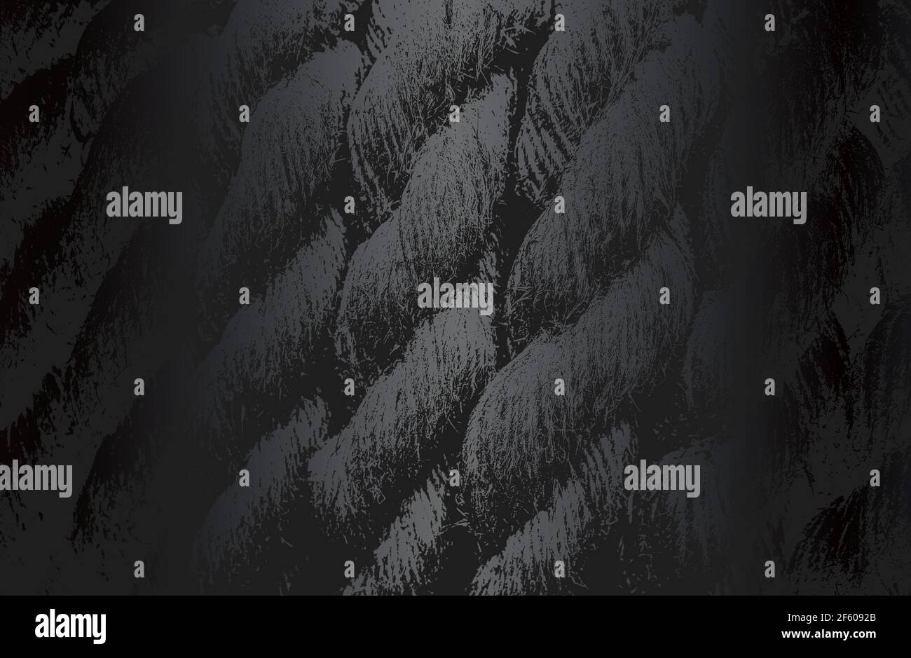 Luxury black metal gradient background with distressed twisted rope ...