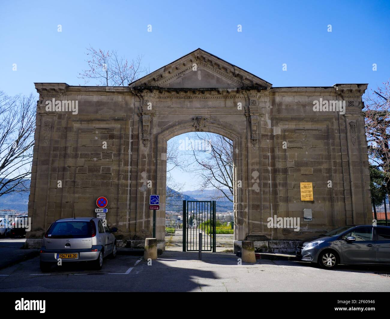Saint-Ruf Abbey gate, Valence, Drome, France Stock Photo - Alamy