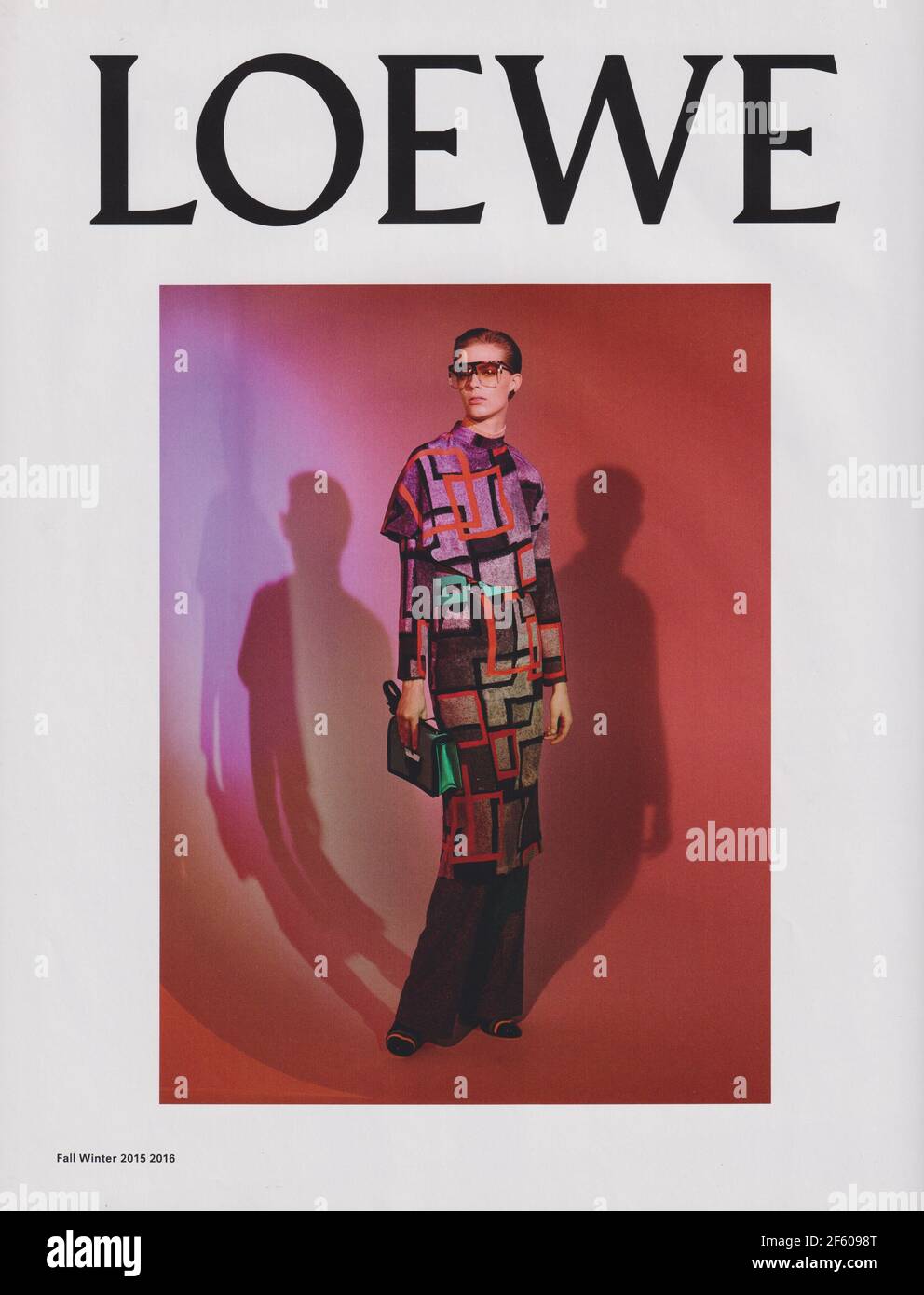 poster advertising Loewe fashion house in magazine from 2015 ...