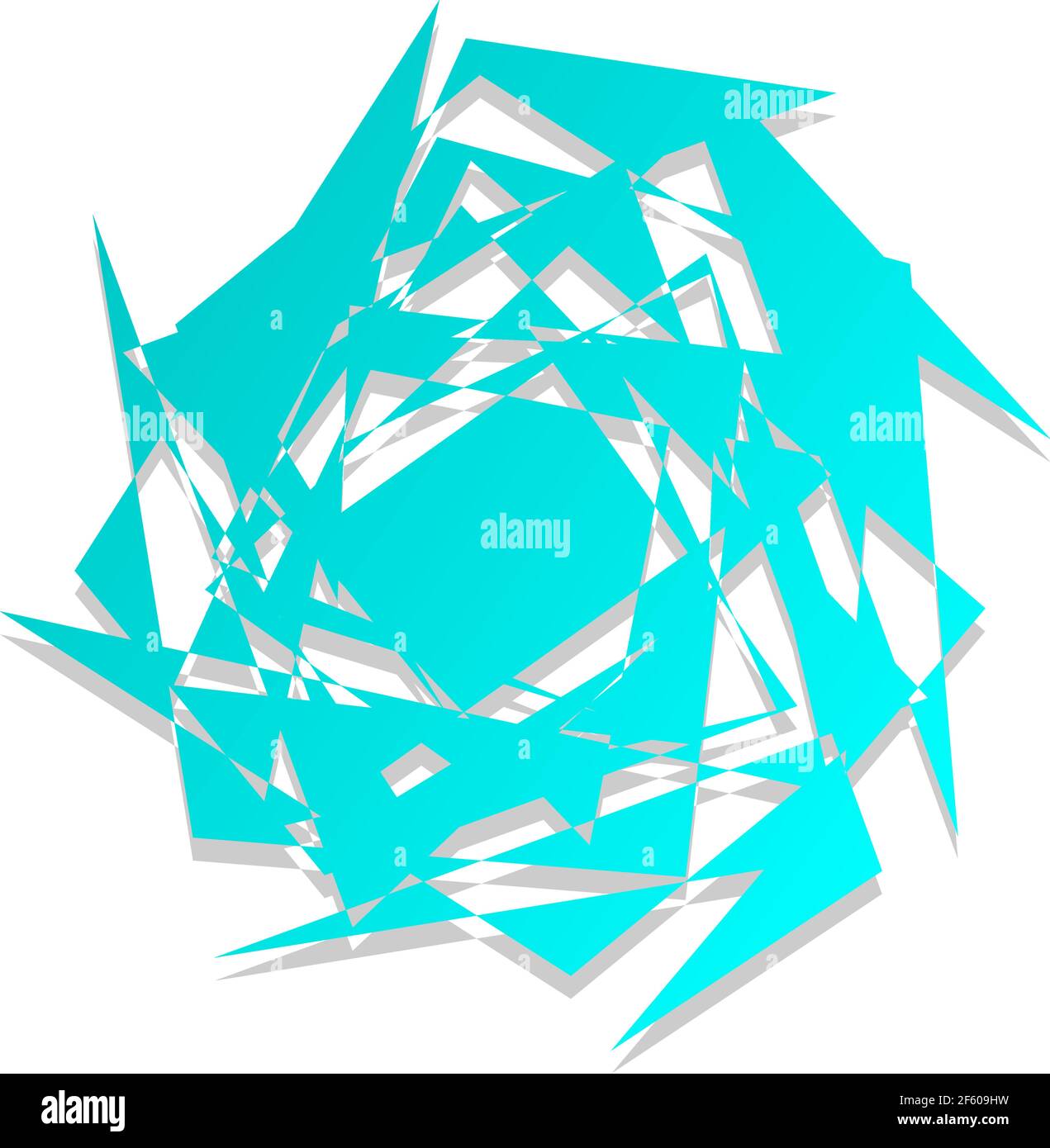 Edgy random abstract geometric shape, element — Stock vector ...