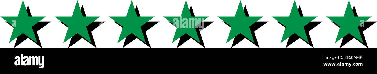 Star rating element series. Customer satisfaction, quality level ...
