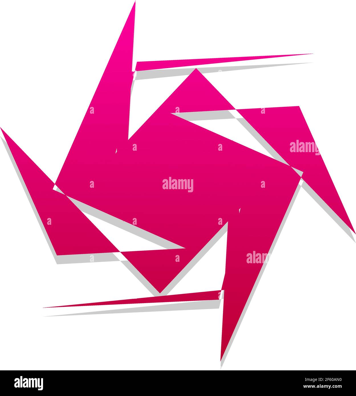 Edgy random abstract geometric shape, element — Stock vector ...