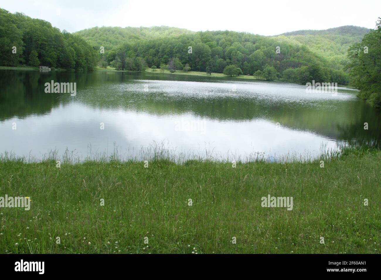 Lake in the Blue Ridge Mountains, VA, USA Stock Photo - Alamy