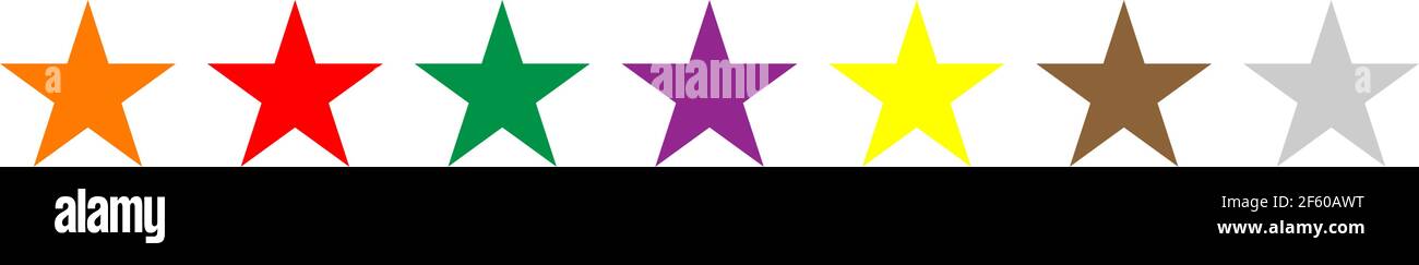 Star rating element series. Customer satisfaction, quality level ...