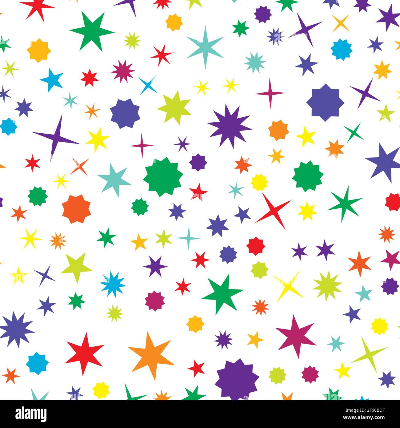 Random star shape pattern, background. Seamlessly repeatable. — Stock ...