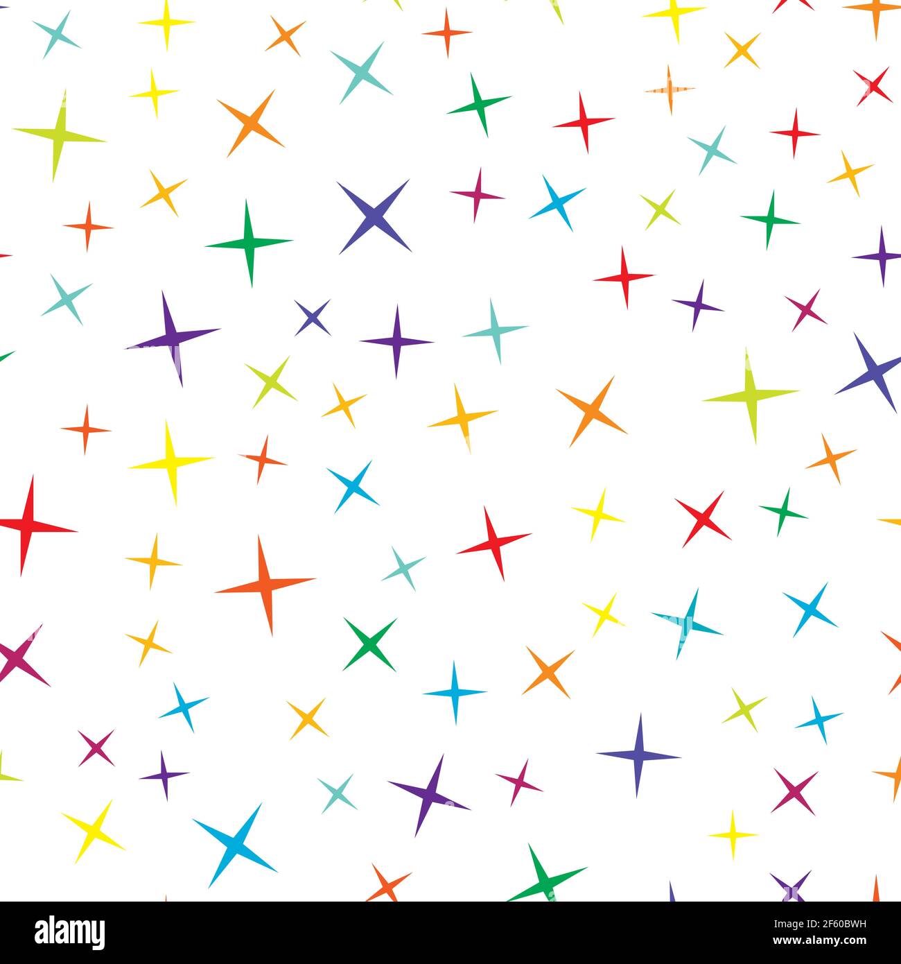 Random star shape pattern, background. Seamlessly repeatable. — Stock ...