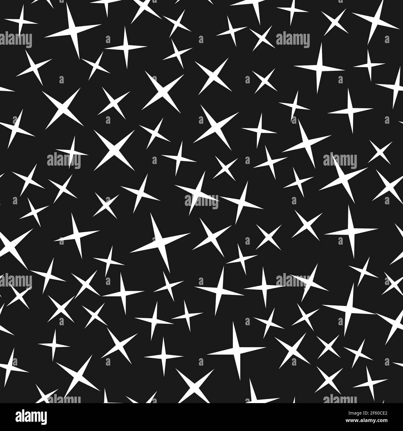 Random star shape pattern, background. Seamlessly repeatable. — Stock ...