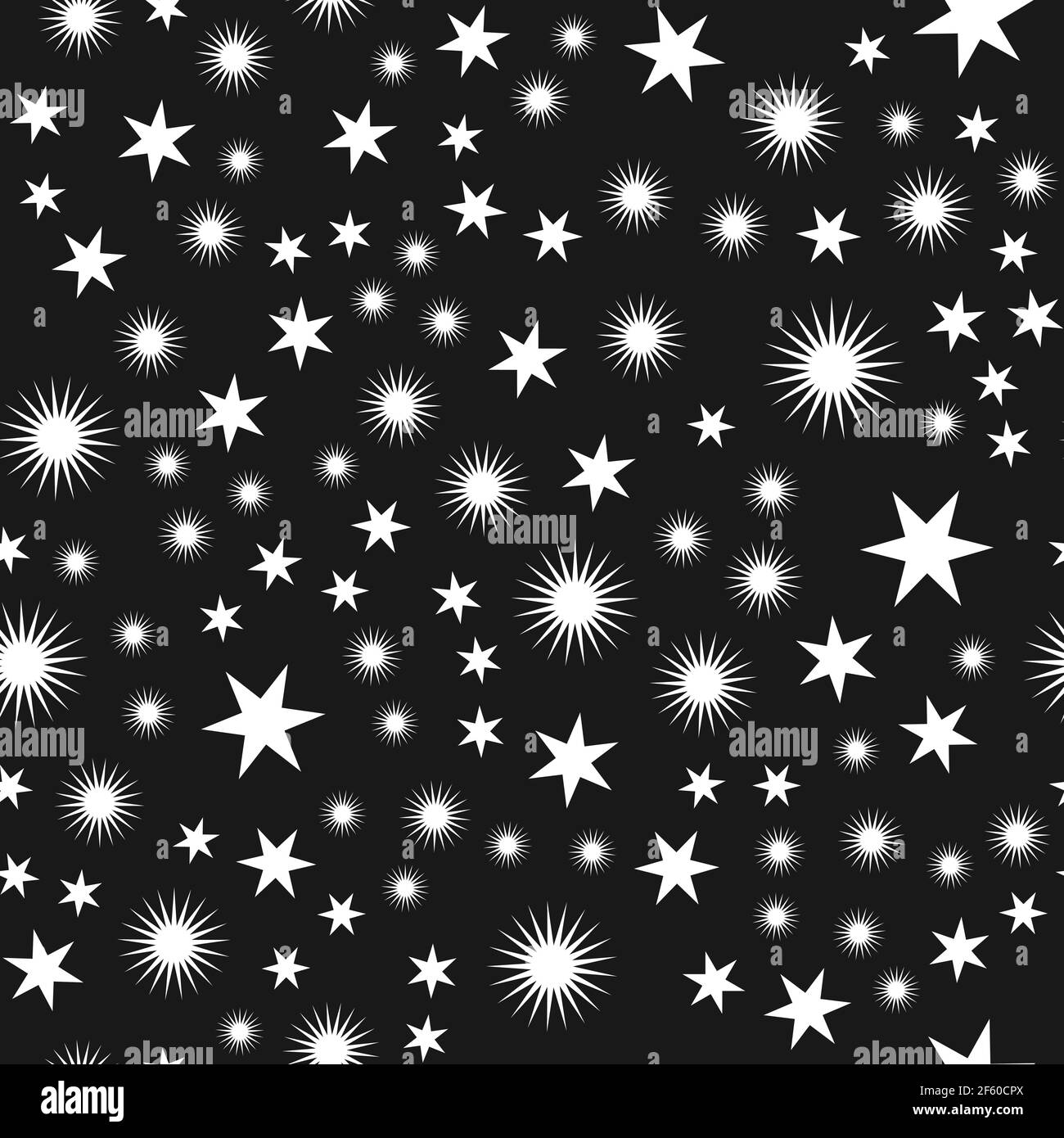 Random star shape pattern, background. Seamlessly repeatable. — Stock ...