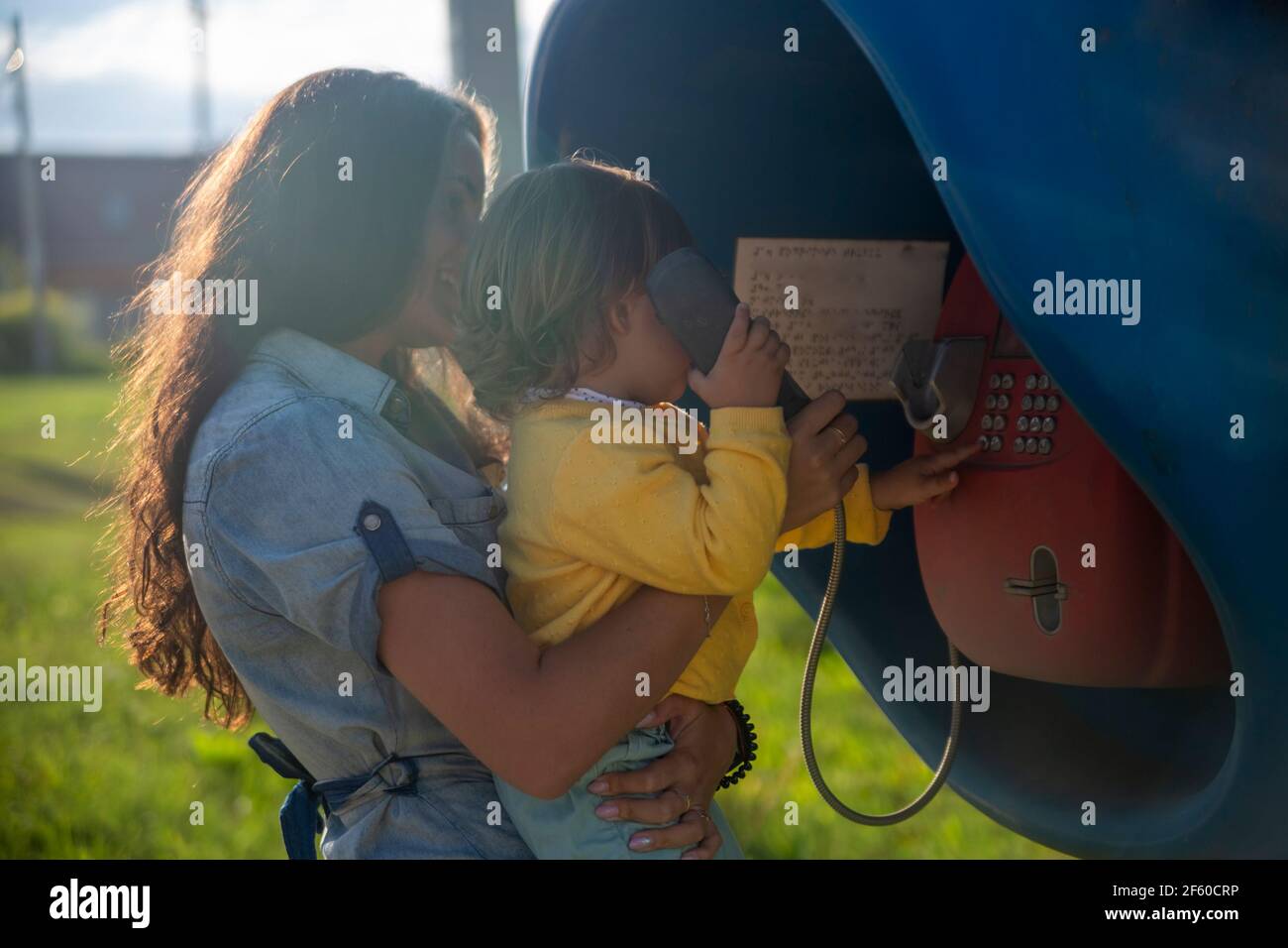 Landline phone child hi-res stock photography and images - Alamy