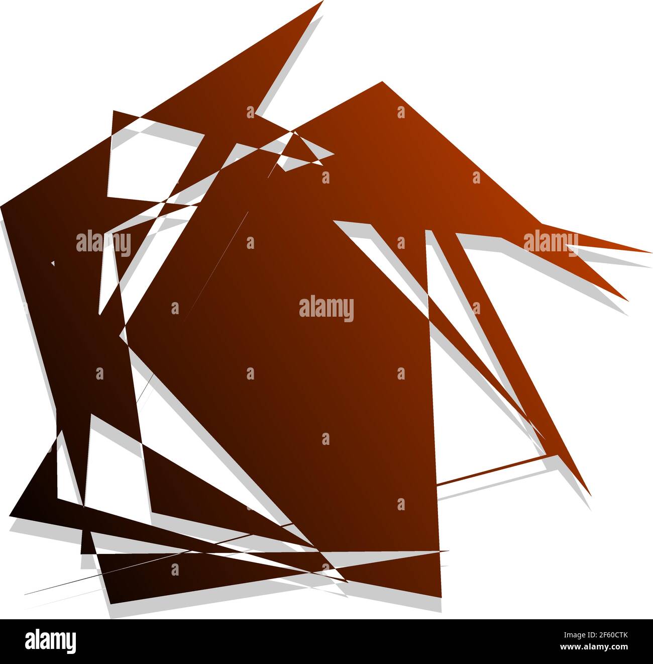 Edgy random abstract geometric shape, element — Stock vector ...