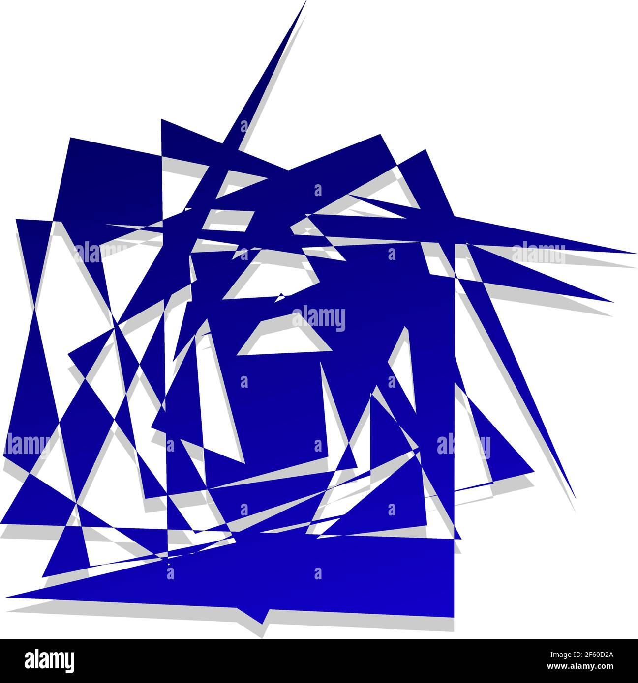 Edgy random abstract geometric shape, element — Stock vector ...