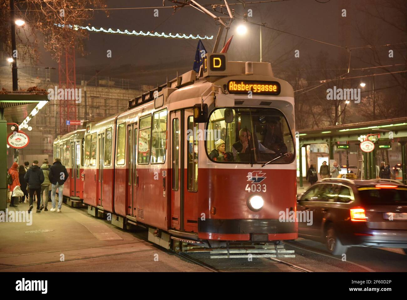 Tram in Vienna Stock Photo - Alamy