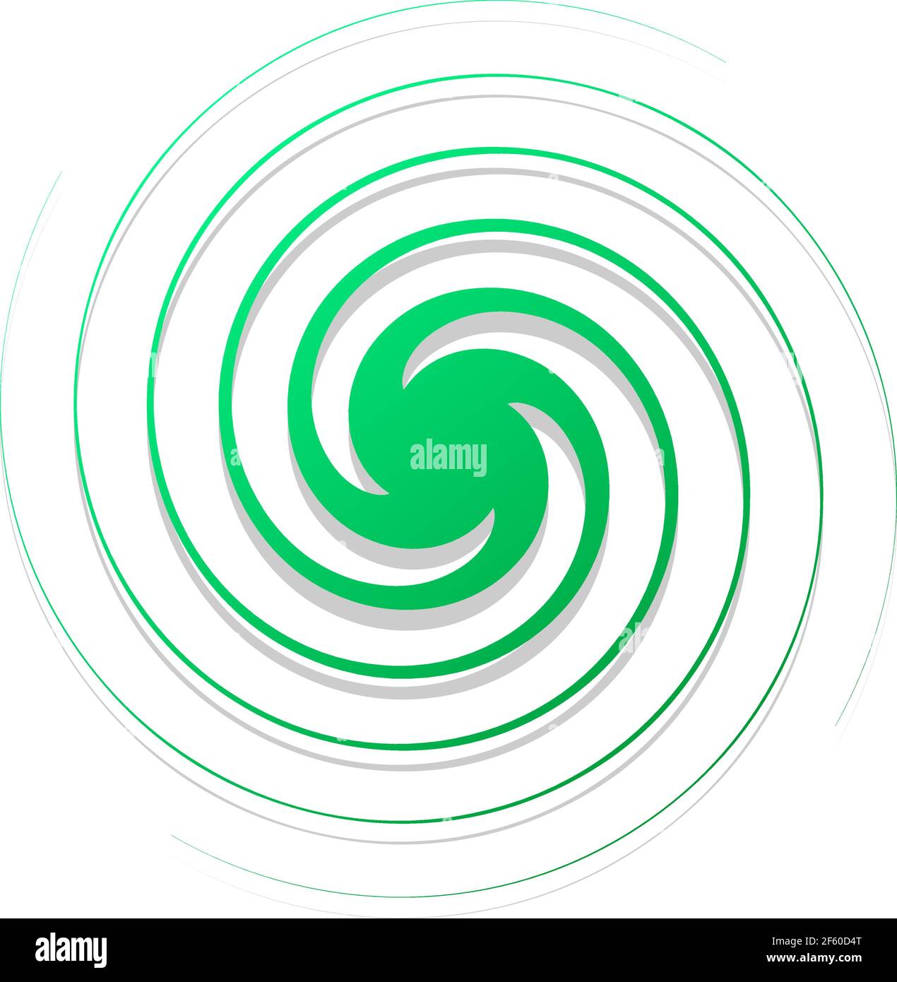 Radial, radiating spiral, swirl, twirl element shape — Stock vector ...