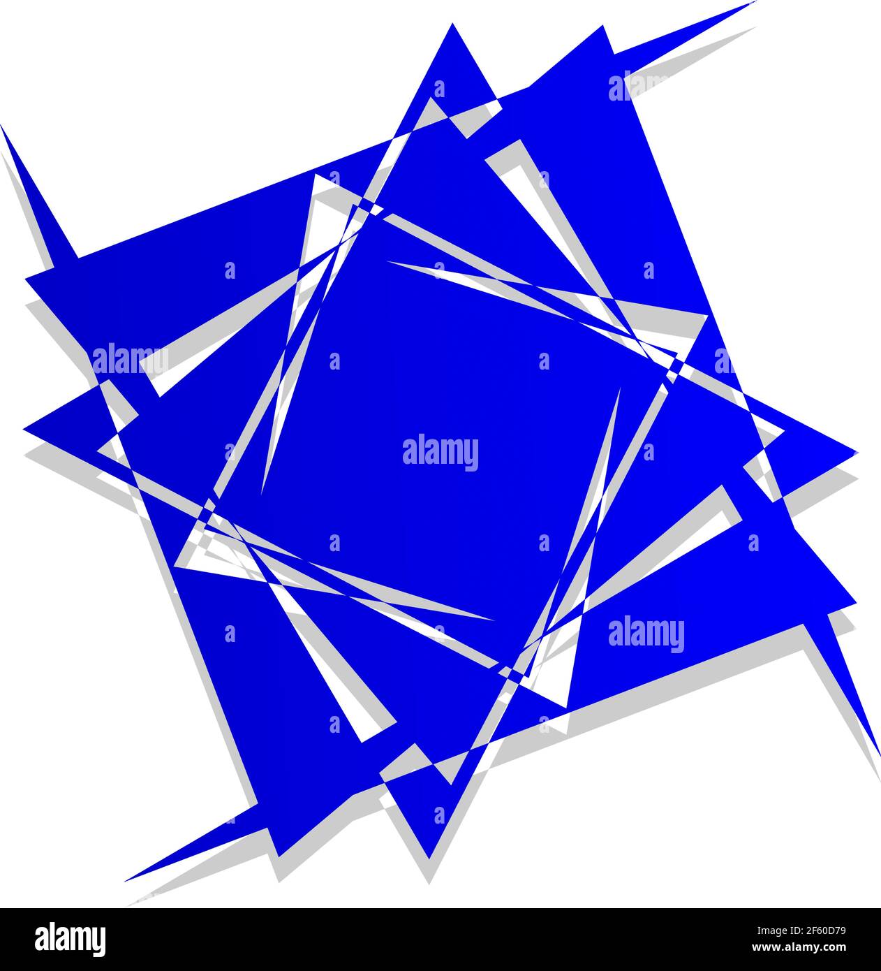 Edgy random abstract geometric shape, element — Stock vector ...