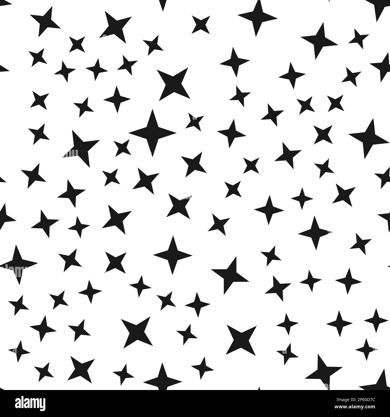 Random star shape pattern, background. Seamlessly repeatable. — Stock ...