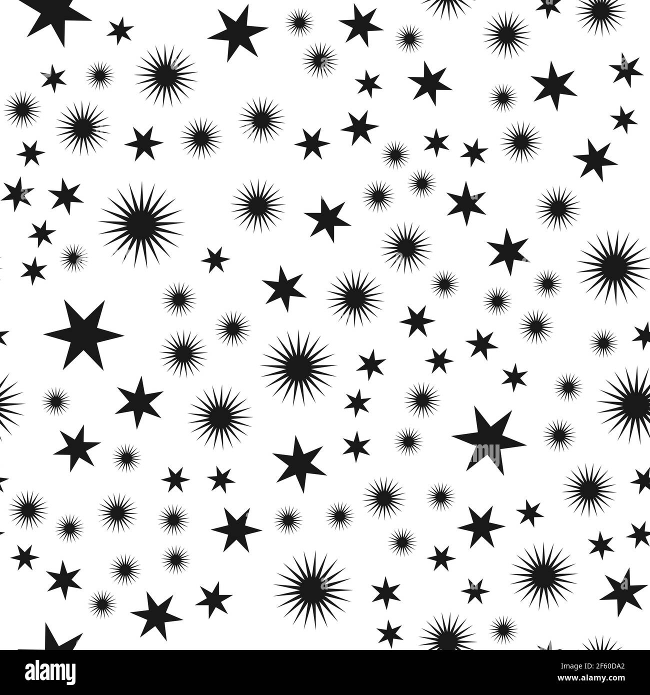 Random star shape pattern, background. Seamlessly repeatable. — Stock ...