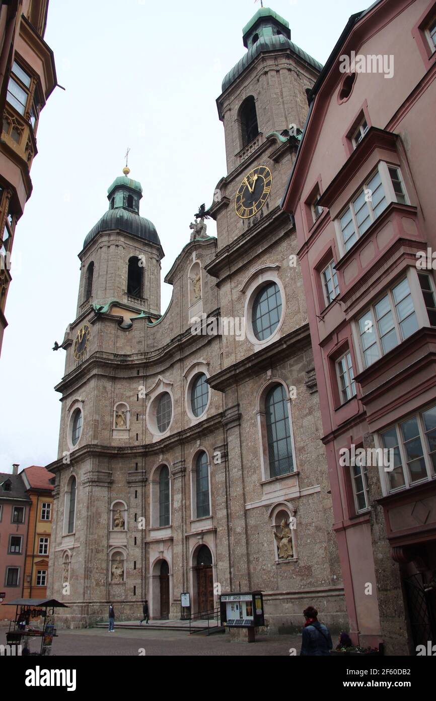 Innsbruck Cathedral, also known as the St James Cathedral, in Innsbruck ...