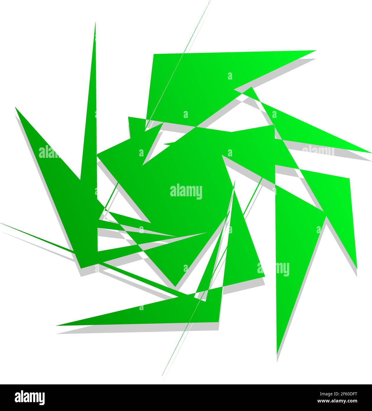 Edgy random abstract geometric shape, element — Stock vector ...