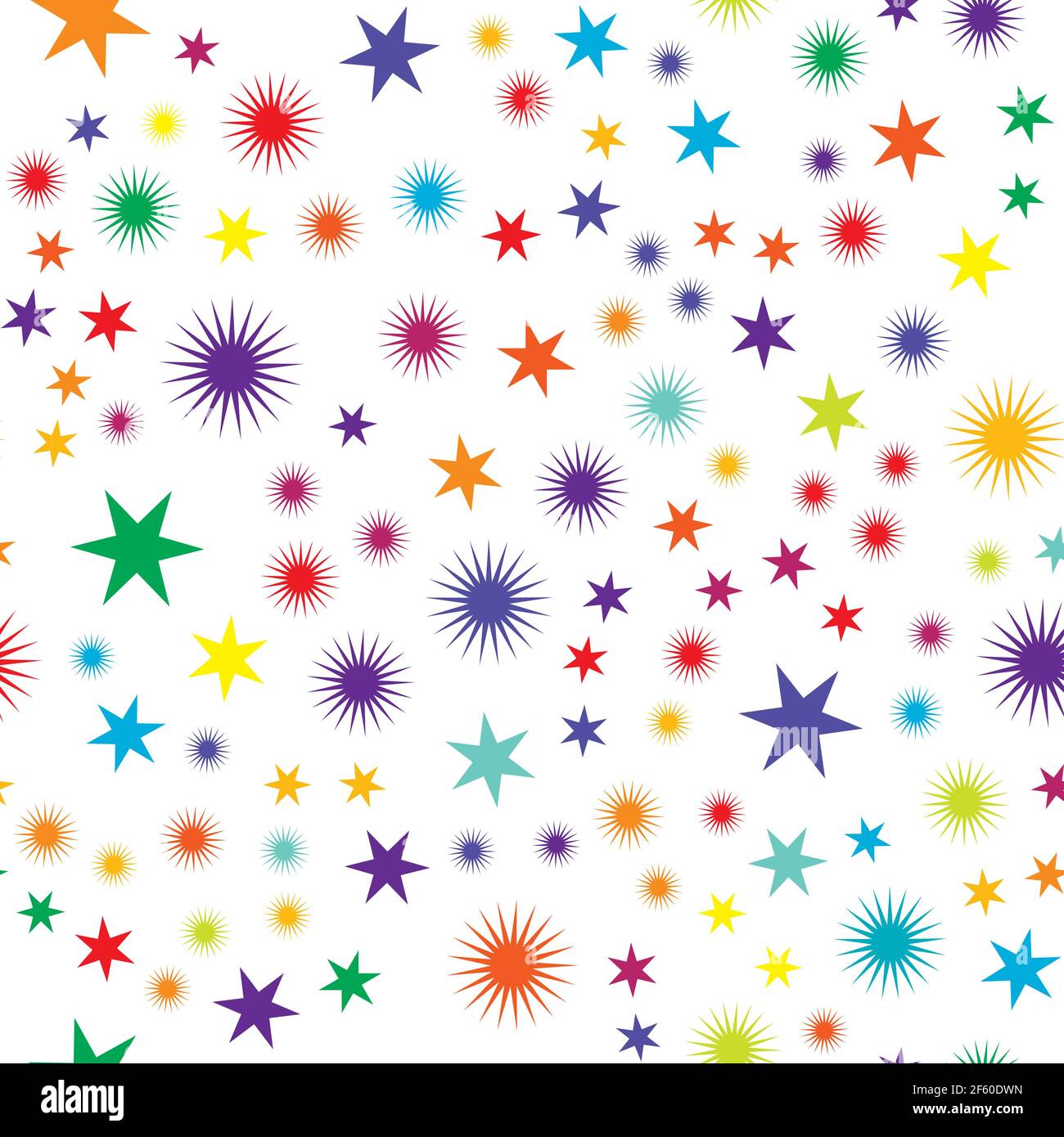 Random star shape pattern, background. Seamlessly repeatable. — Stock ...