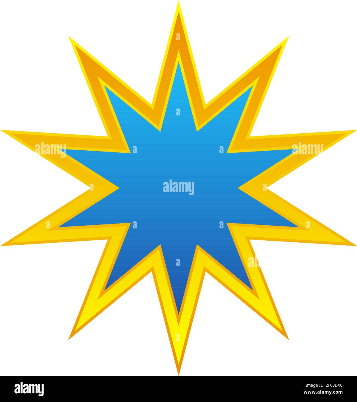 Star, starburst, sunburst icon, symbol. Radial shape, design element ...