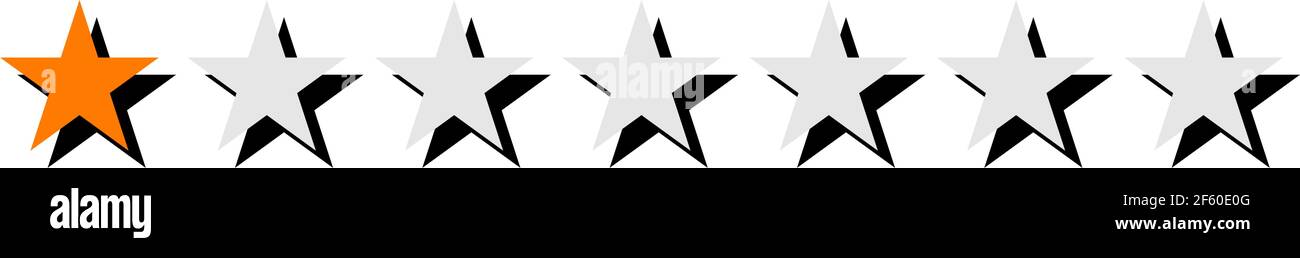 Star rating element series. Customer satisfaction, quality level ...