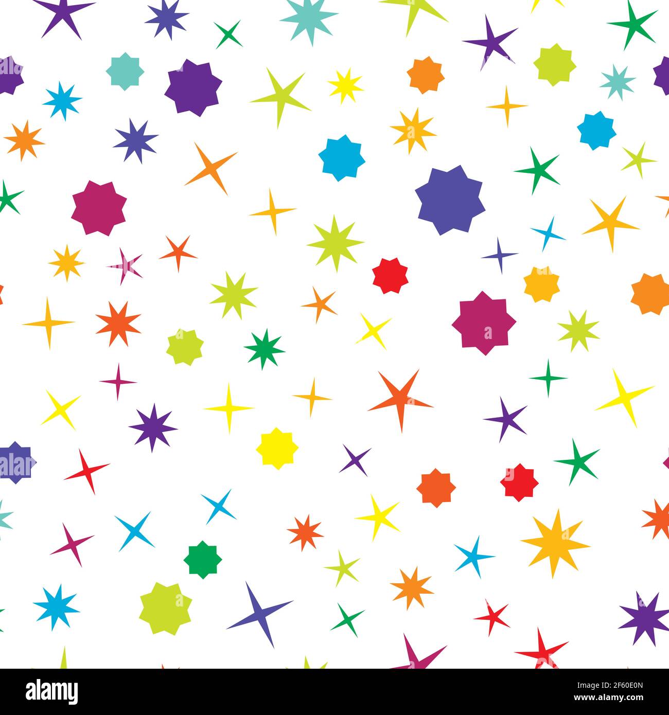 Random star shape pattern, background. Seamlessly repeatable. — Stock ...