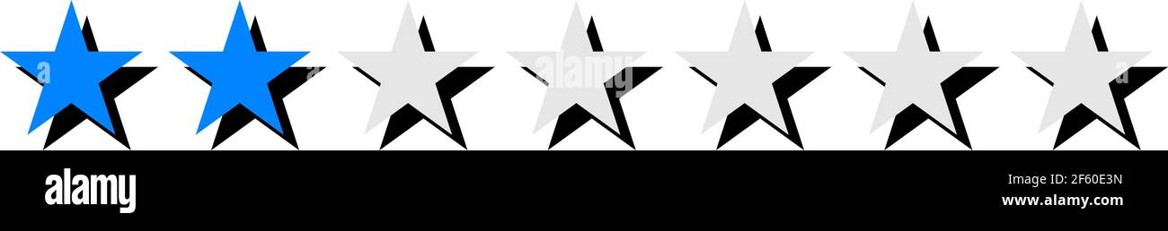 Star rating element series. Customer satisfaction, quality level ...