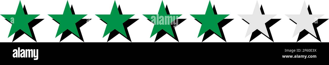 Star rating element series. Customer satisfaction, quality level ...