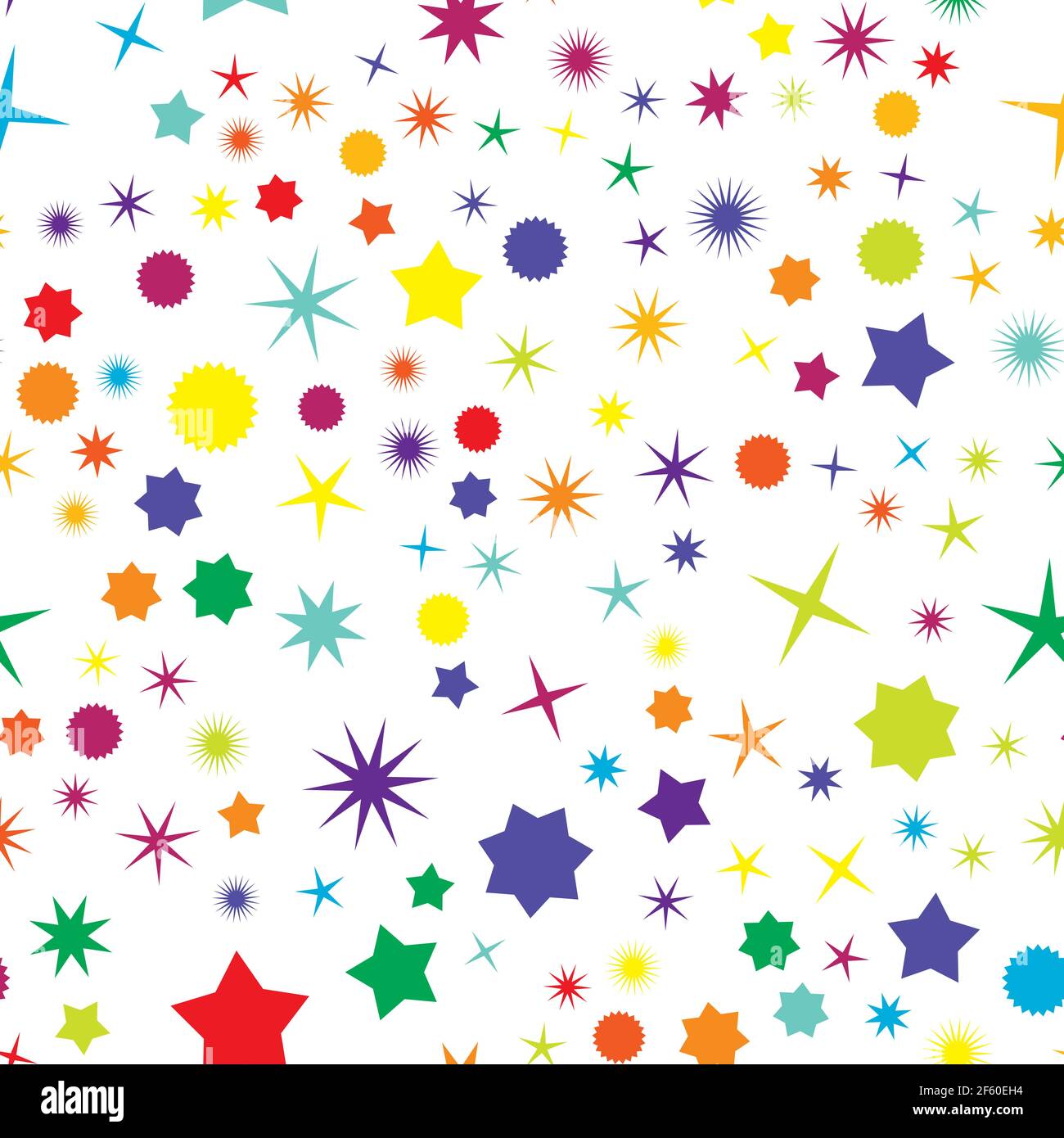 Random star shape pattern, background. Seamlessly repeatable. — Stock ...