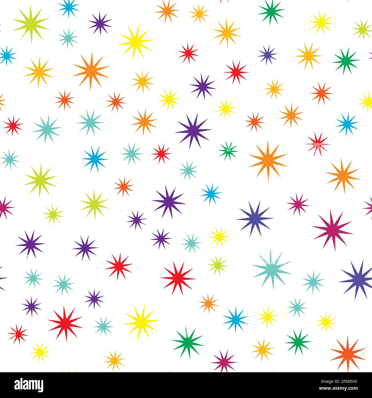 Random star shape pattern, background. Seamlessly repeatable. — Stock ...