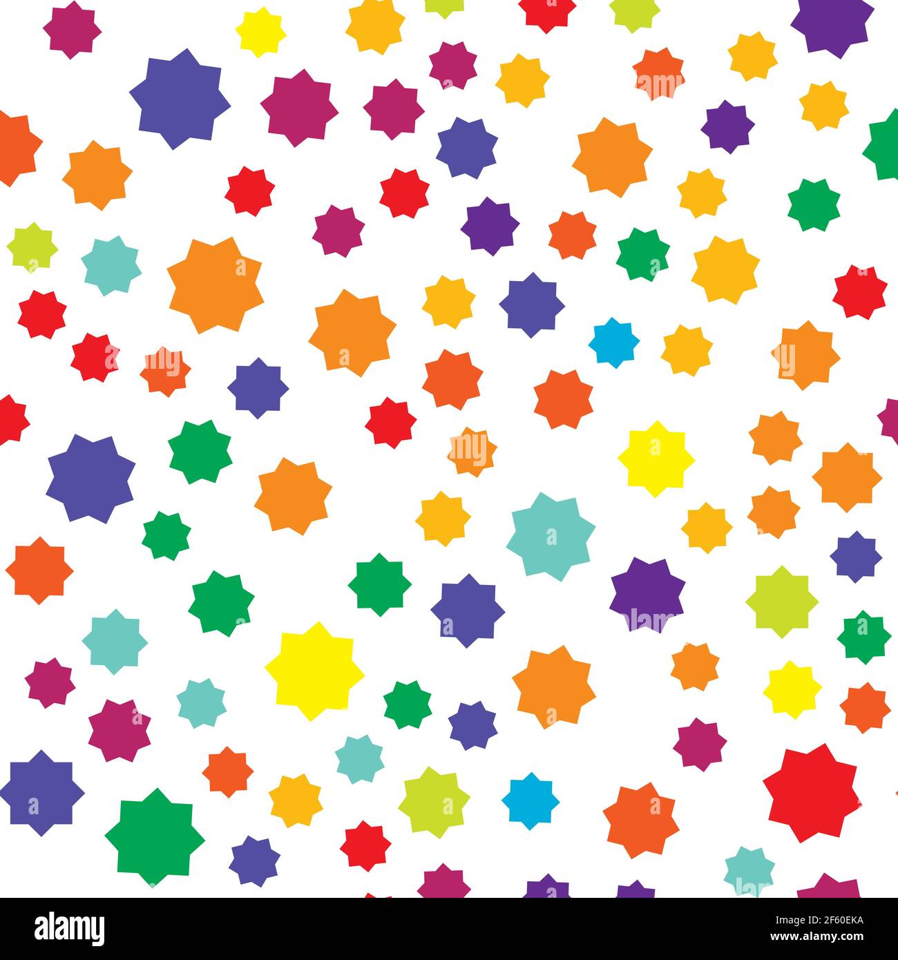 Random star shape pattern, background. Seamlessly repeatable. — Stock ...