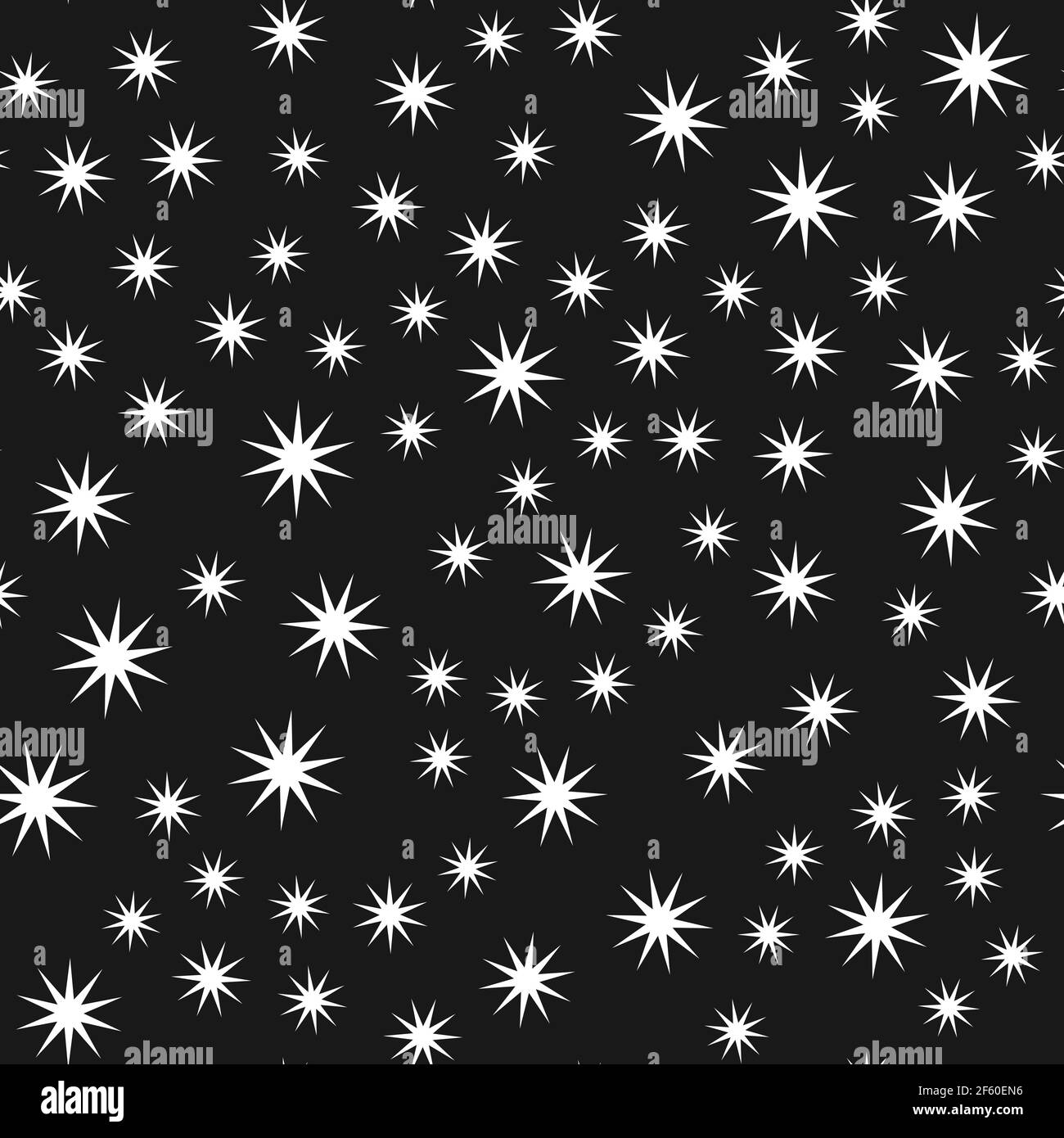 Random star shape pattern, background. Seamlessly repeatable. — Stock ...