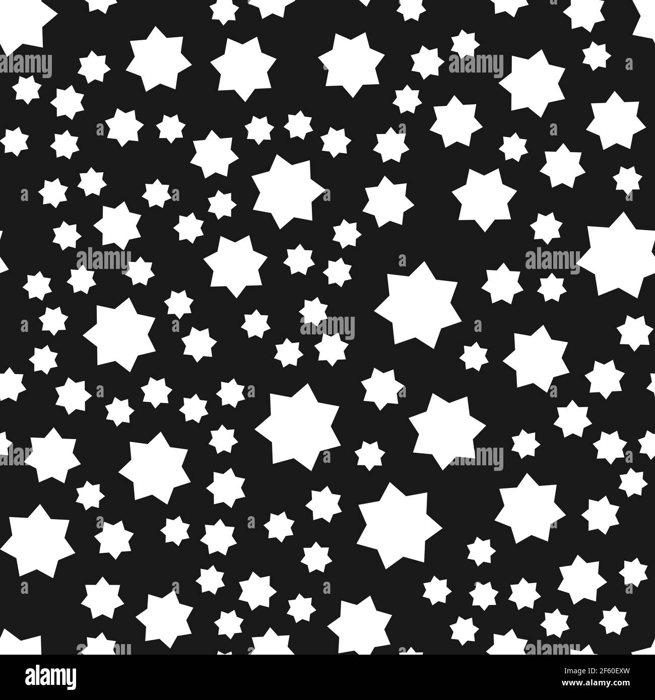 Random star shape pattern, background. Seamlessly repeatable. — Stock ...