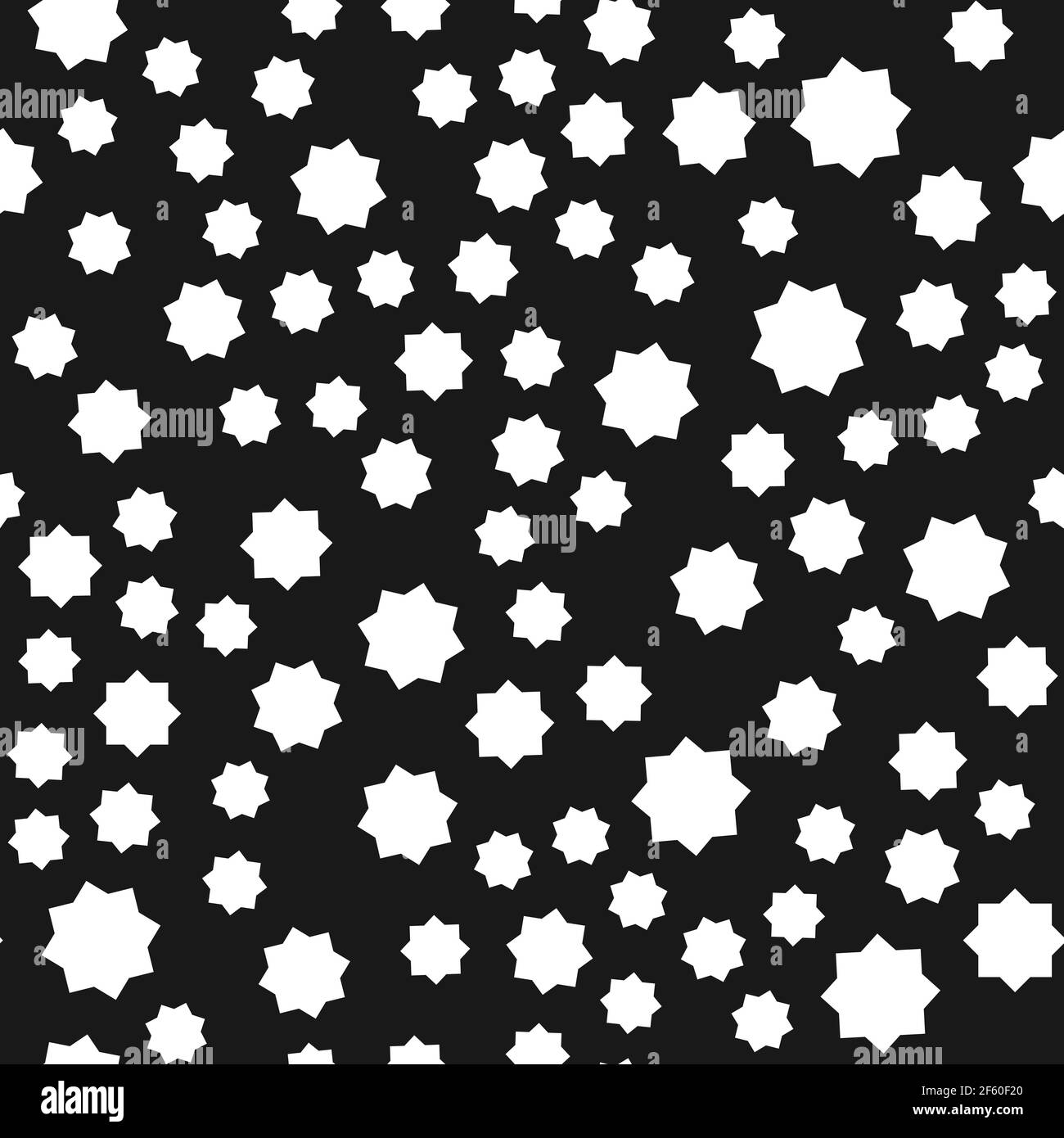 Random star shape pattern, background. Seamlessly repeatable. — Stock ...