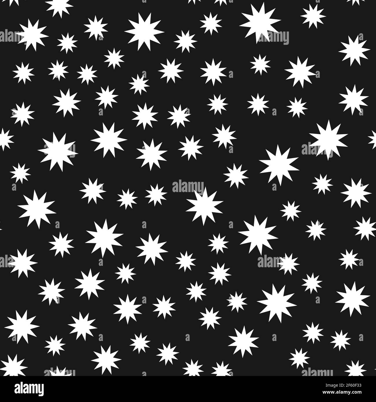 Random star shape pattern, background. Seamlessly repeatable. — Stock ...