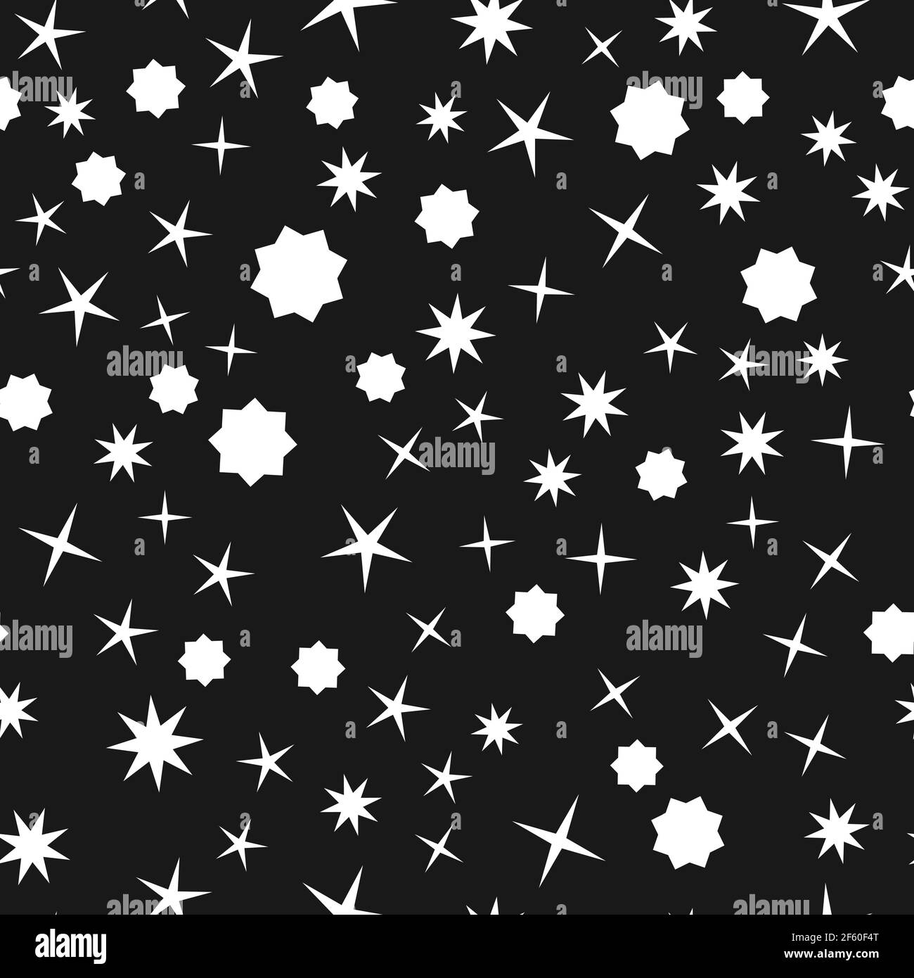 Random star shape pattern, background. Seamlessly repeatable. — Stock ...