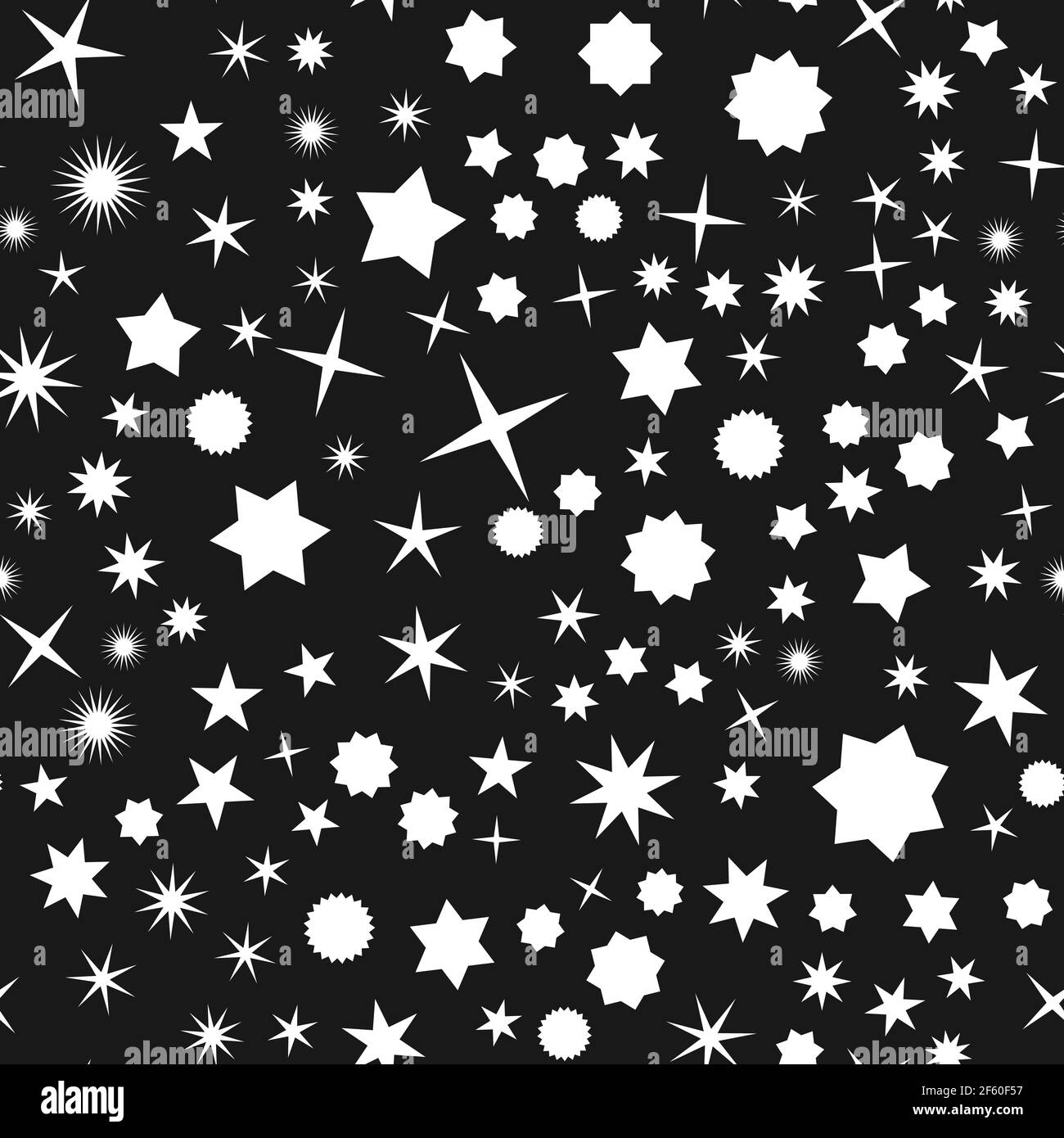 Random star shape pattern, background. Seamlessly repeatable. — Stock ...