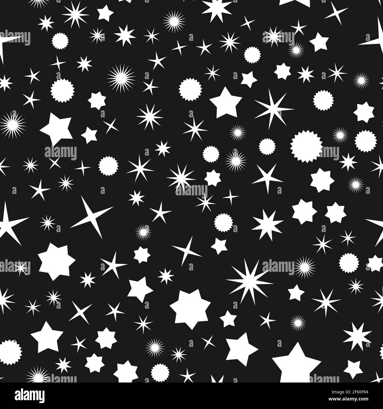 Random star shape pattern, background. Seamlessly repeatable. — Stock ...