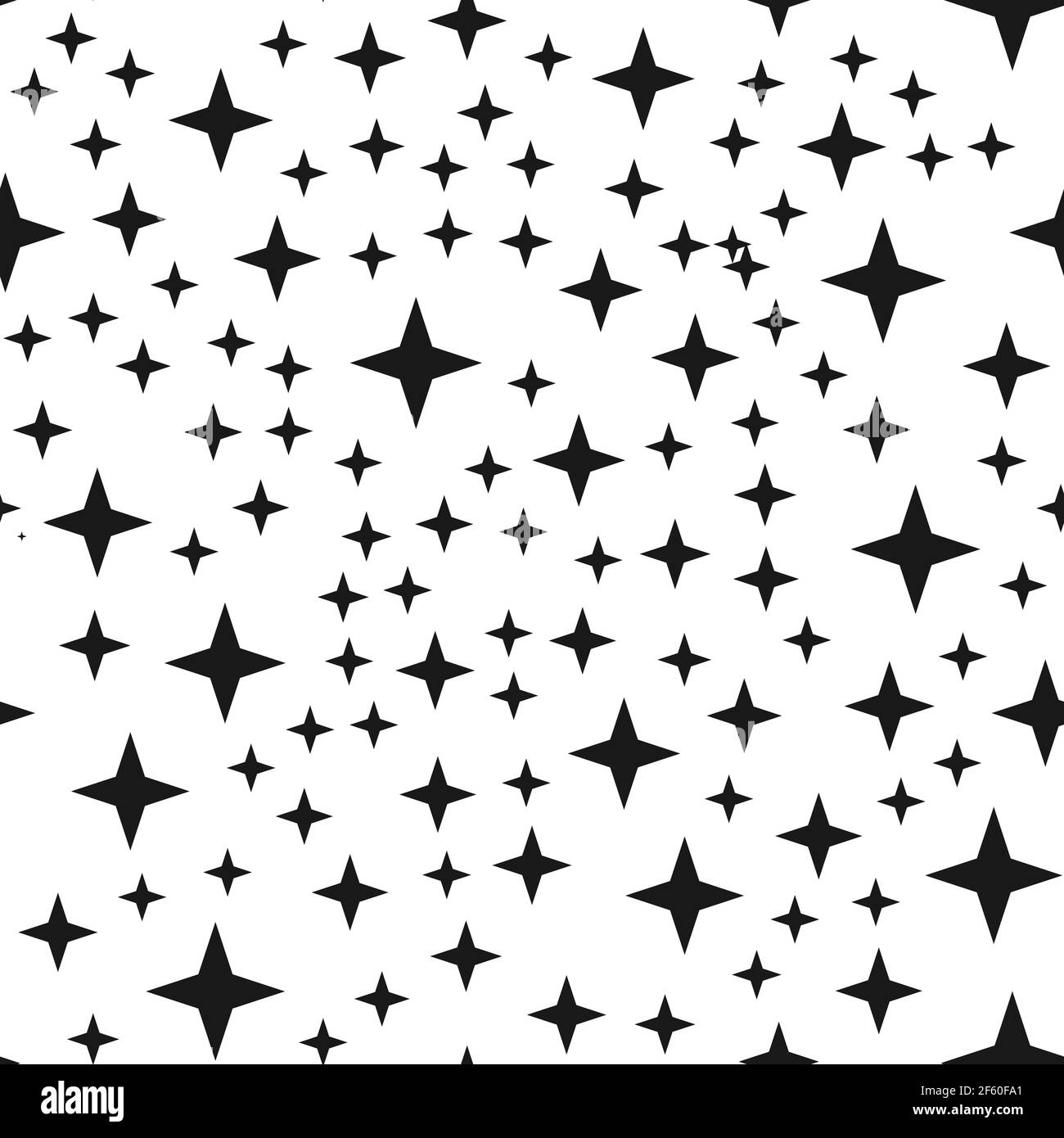 Random star shape pattern, background. Seamlessly repeatable. — Stock ...