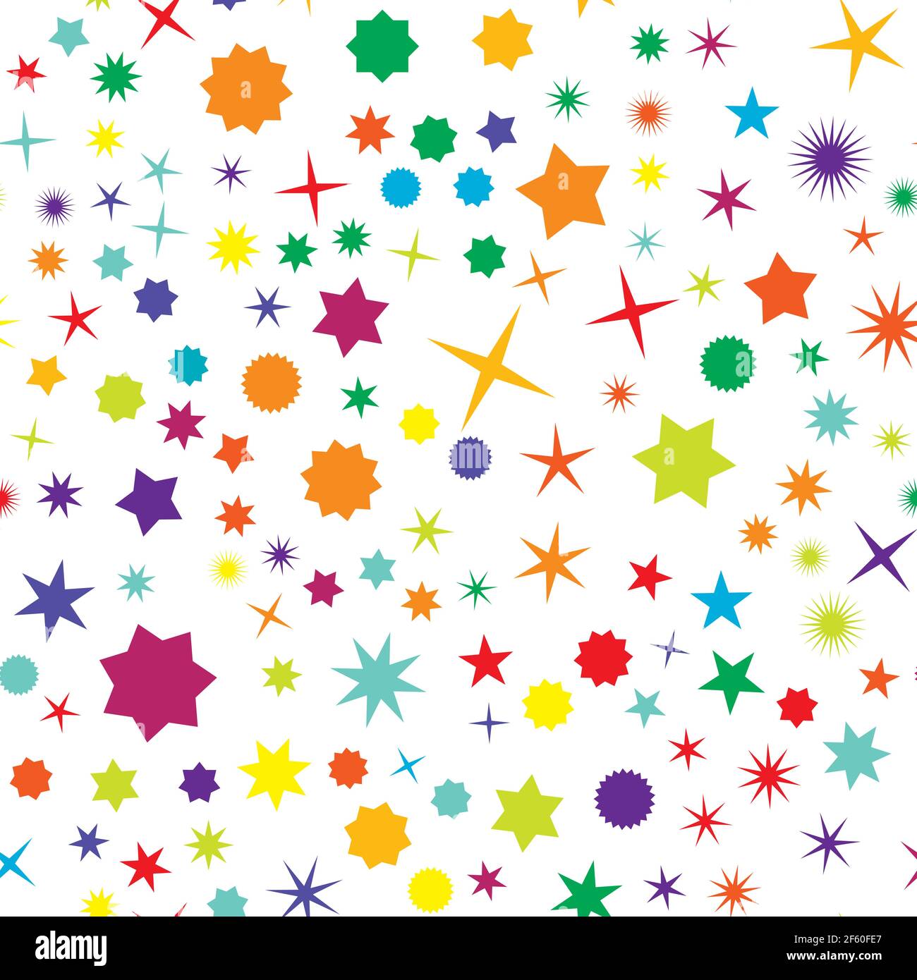 Random star shape pattern, background. Seamlessly repeatable. — Stock ...