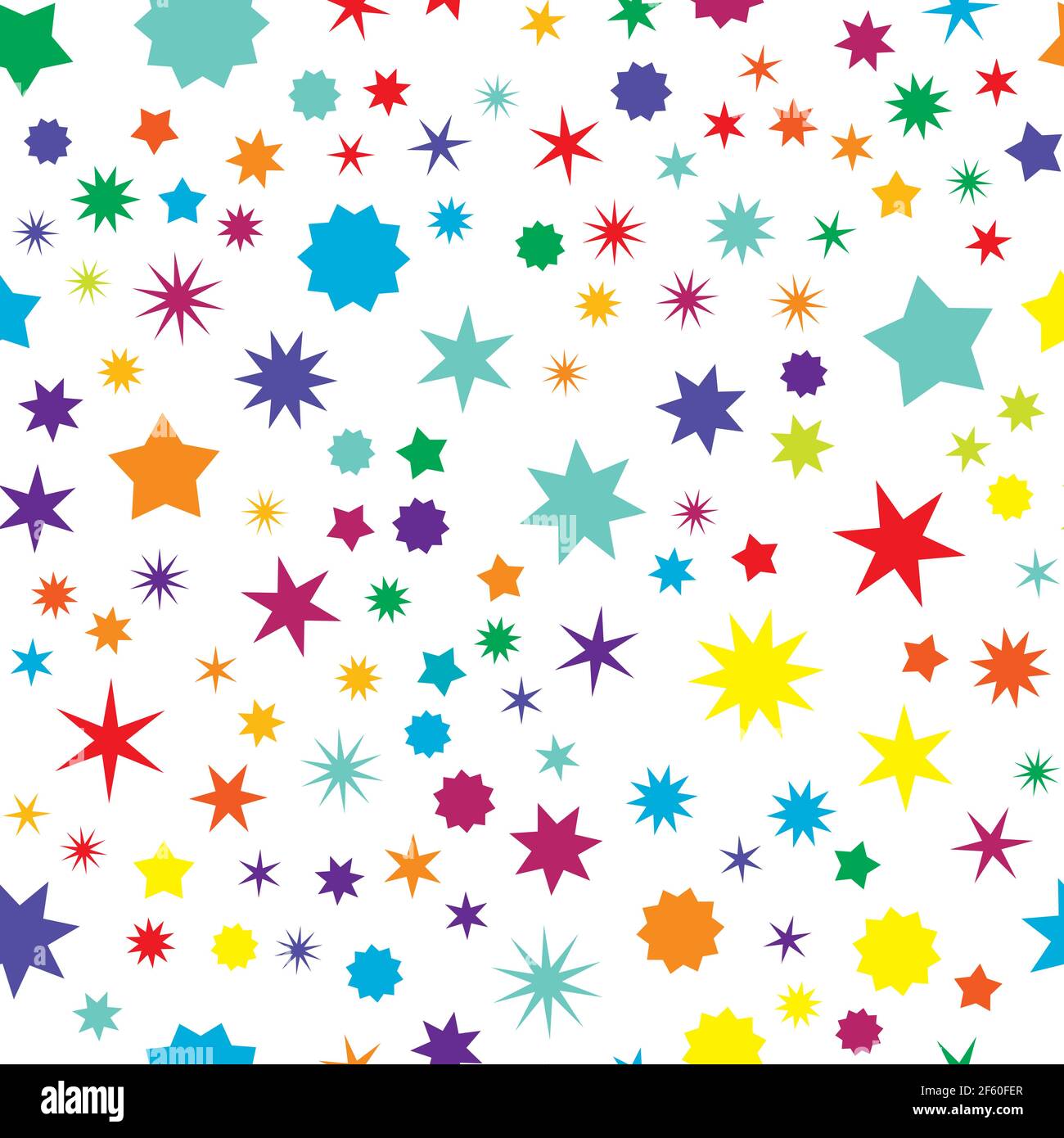 Random star shape pattern, background. Seamlessly repeatable. — Stock ...