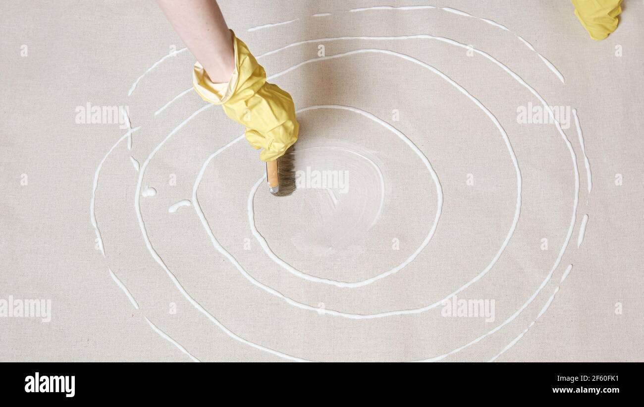 Applying materials hi-res stock photography and images - Alamy