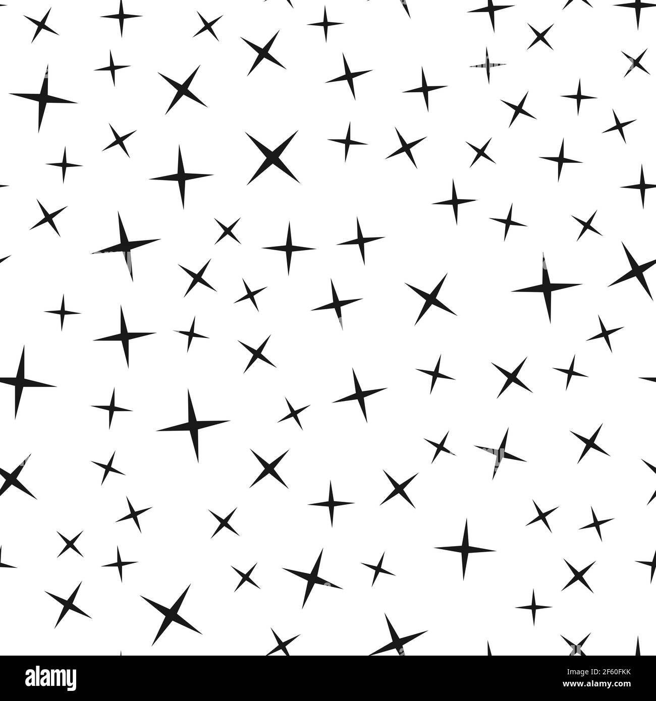 Random star shape pattern, background. Seamlessly repeatable. — Stock ...