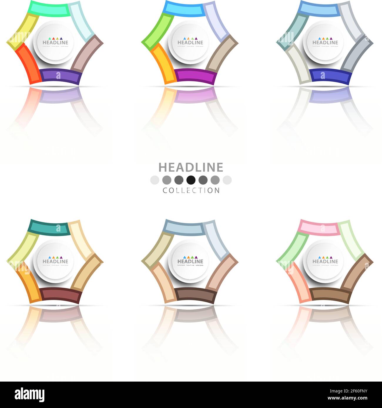 Brochure header colorful layout background template design collection ...