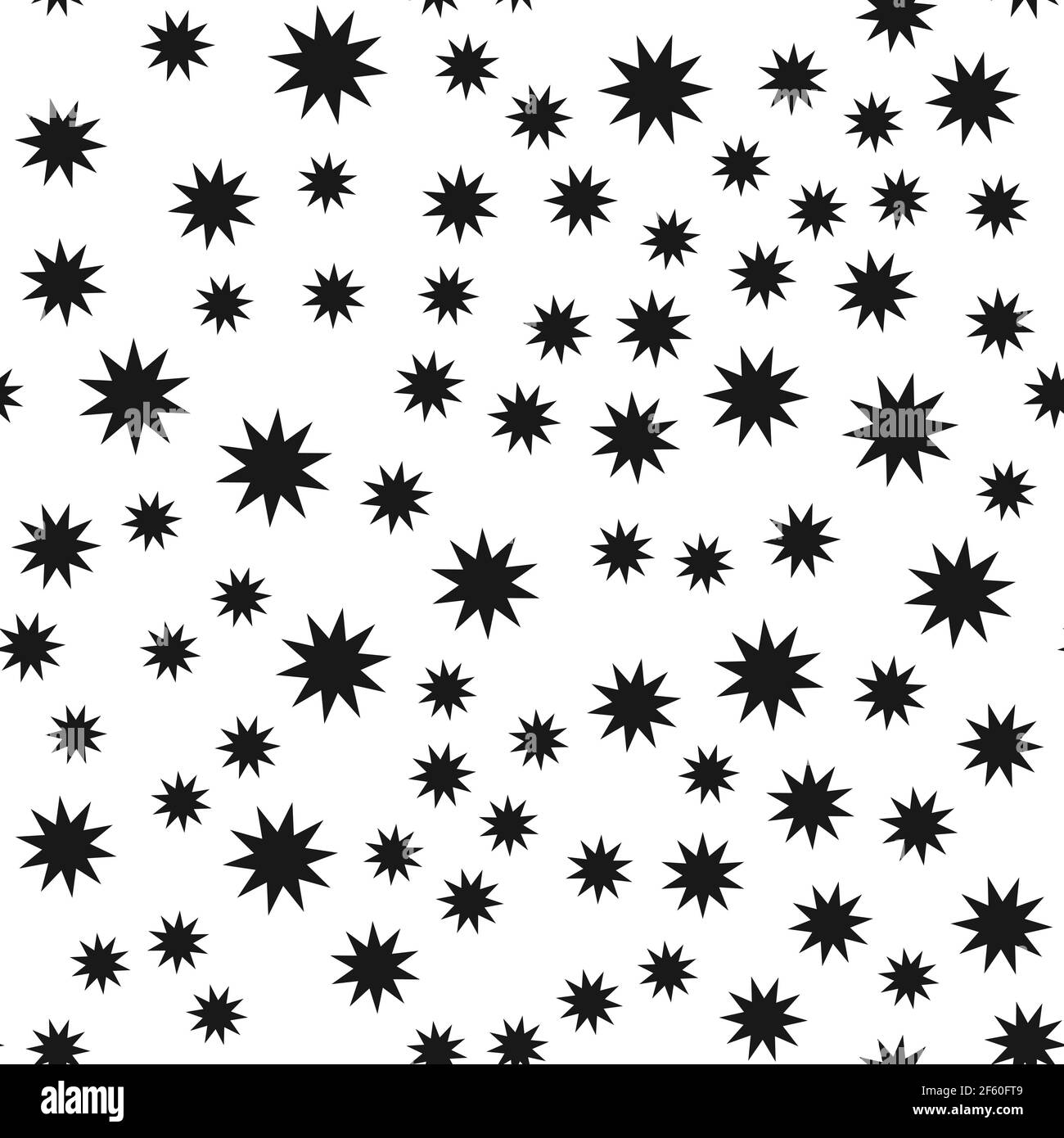 Random star shape pattern, background. Seamlessly repeatable. — Stock ...