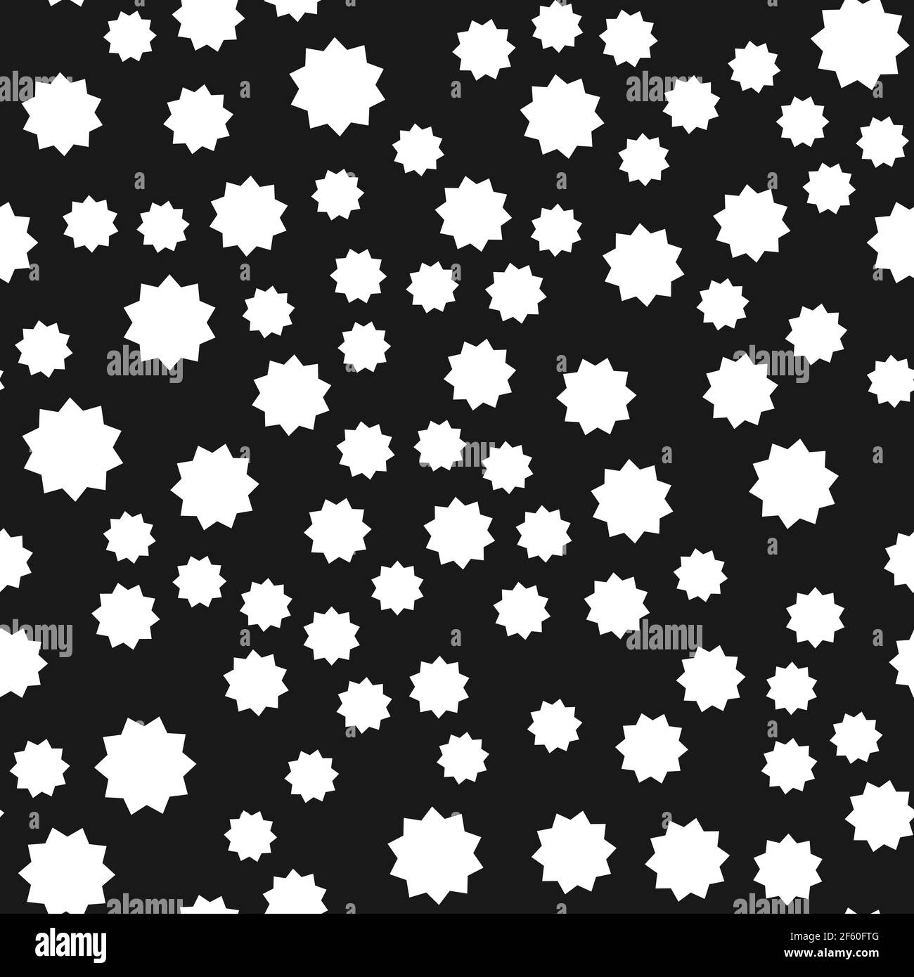Random star shape pattern, background. Seamlessly repeatable. — Stock ...