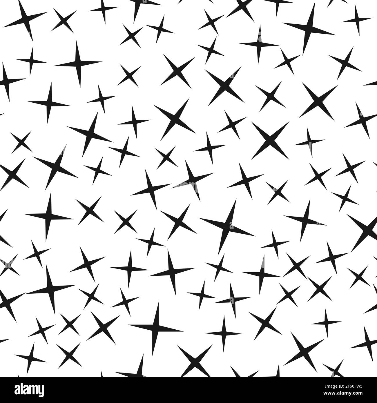 Random star shape pattern, background. Seamlessly repeatable. — Stock ...