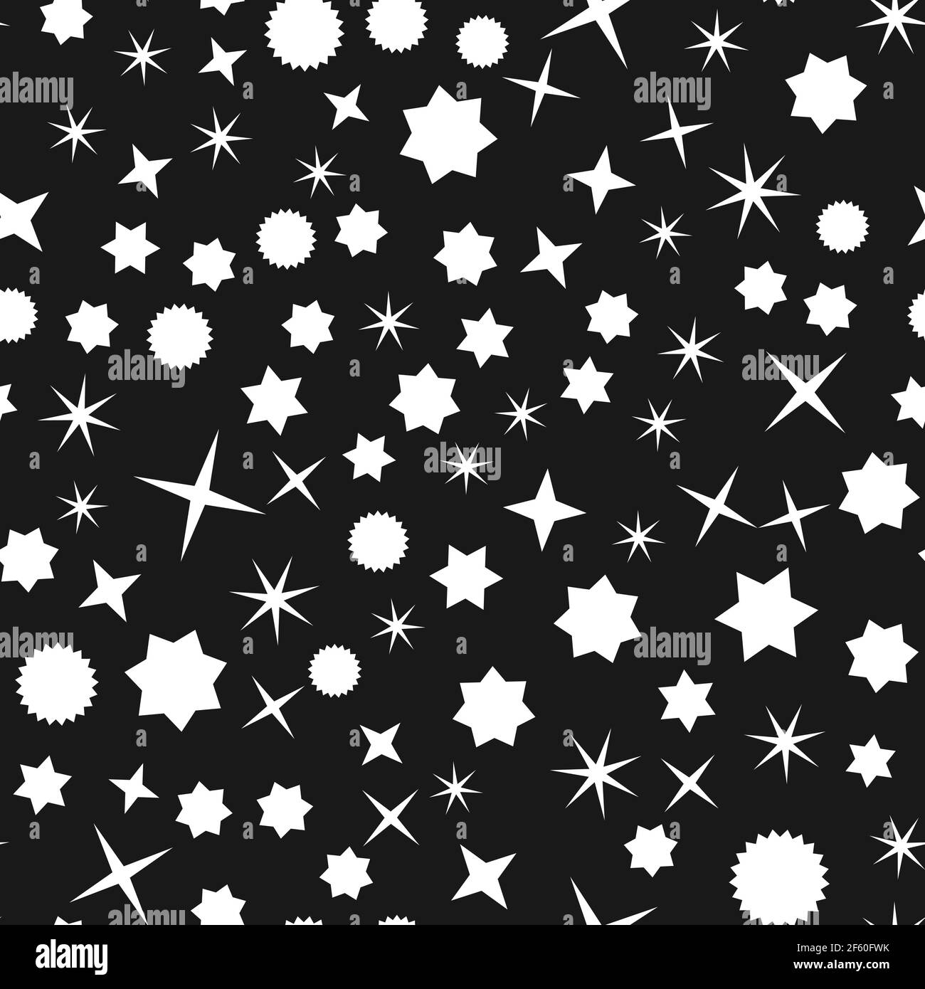 Random star shape pattern, background. Seamlessly repeatable. — Stock ...